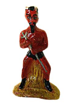 Imagem Estatua Satánas Exu Lucifer Vermelho 20cm Umbanda - Underground ...
