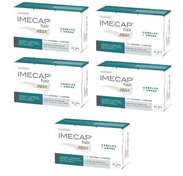 Imecap Hair Max Cabelos e Unhas 5 Caixas 30 Cápsulas Cada ...