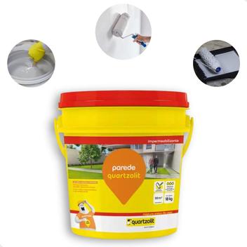 Impermeabilizante de Parede Quartzolit Branco 3,6 Litros ...