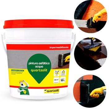 Impermeabilizante Pintura Asfáltica Acqua Quartzolit 18L ...