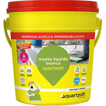 Impermeabilizante Quartzolit Manta Liquida Branco 4Kg ...