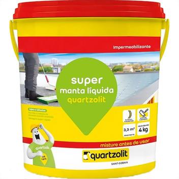 Impermeabilizante Quartzolit Super Manta Liquida Branco 4Kg ...