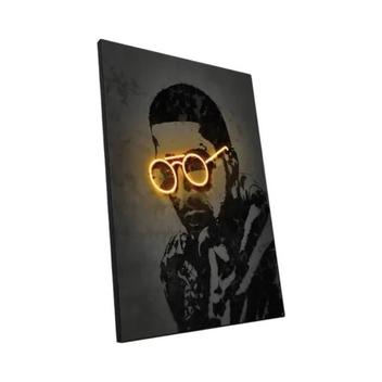 Impressão Em Tela De Arte Abstrata De Rapper Neon Star 2PAC Hip Hop ...