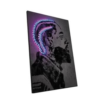 Impressão Em Tela De Arte Abstrata De Rapper Neon Star 2PAC Hip Hop ...