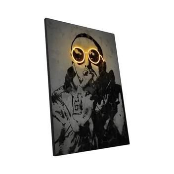 Impressão Em Tela De Arte Abstrata De Rapper Neon Star 2PAC Hip Hop ...