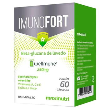 Imunofort Wellmune + Vitaminas e Minerais 60 Cápsulas Maxinutri ...