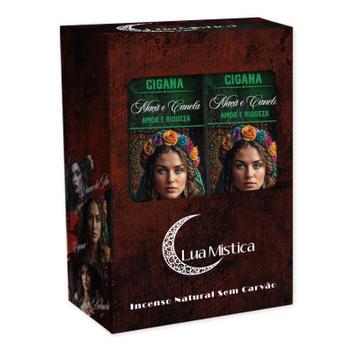 Incenso Natural Cigana Lua 0% Carvão Box 12 Cxs C 10 Var - Lua Mística - 100% Original - Loja ...