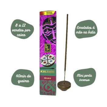 Incenso Zed Black Premium Kultrun com Porta Incenso - Pessego - Incenso ...