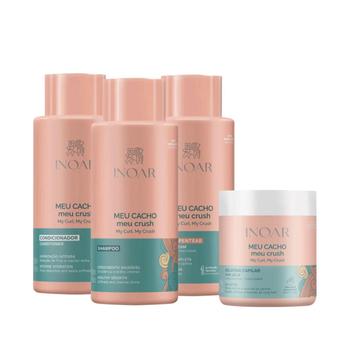 Inoar Meu Cacho Meu Crush Shampoo e Condicionador Creme de Pentear 500 ...