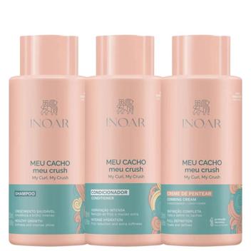 Inoar Meu Cacho Meu Crush Shampoo e Condicionador e Creme de Pentear ...