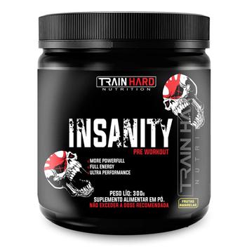 Insanity Pre workout 300g Pré Treino Sabor Frutas Amarelas Train Hard ...