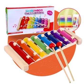 Instrumento Musical Xilofone Infantil Brinquedo Pedagógico - Sons e ...