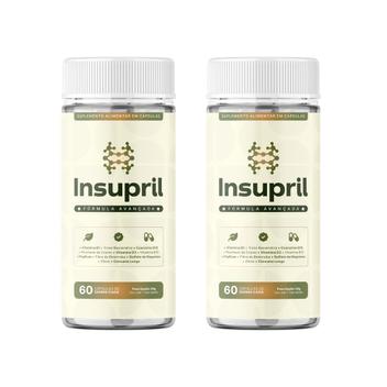 Insupril Suplemento Alimentar Natural Kit com 2 Frascos de 60 Cápsulas ...