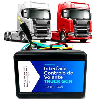 Interface Comando Controle Volante Caminhão Scania Truck SCN - Zendel - Interface de Áudio ...