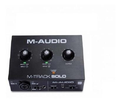 Interface De Áudio M-audio M-track Solo Usb 2 Canais - M Audio ...