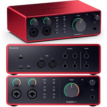 Interface Focusrite Scarlett 4i4 4th Gen - Placa de Áudio 4ª Geração ...