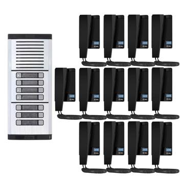 Interfone 13 Pontos Porteiro Eletrônico Coletivo HDL Condomínio Predial ...