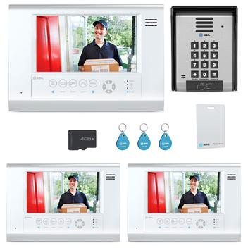 Interfone Com Câmera 3 Pontos Hdl Grava Foto Vídeo Tag Rfid - Interfone ...