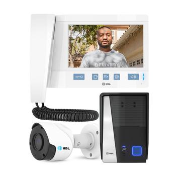 Interfone Residencial Com Câmera HDL Advance Com Câmera Auxiliar Visão ...