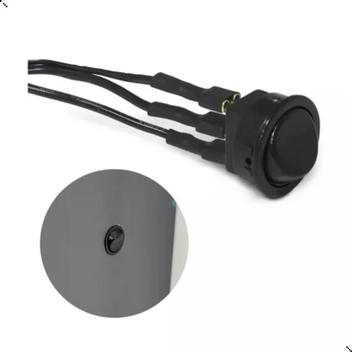 Interruptor Gota Redondo Paralelo Preto Com Cabo 10Cm - Led Line ...