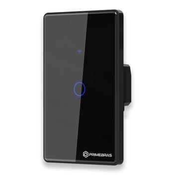 Interruptor Inteligente 1 Botão Primebras Preto 110V 220V ...