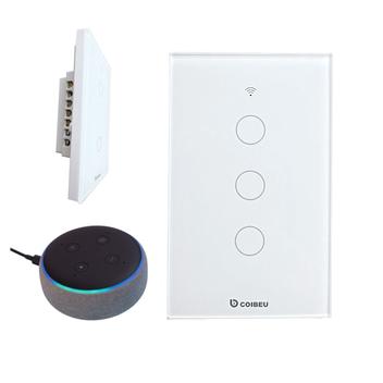 Interruptor Inteligente WiFi, Smart Sem Fio Multifuncional 3 botões ...