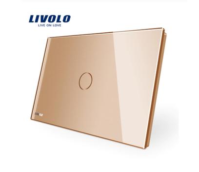 Interruptor Livolo Led Touch 1 Via Botão - Gold - Interruptores ...