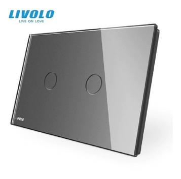 Interruptor Touch Livolo 2 Vias Botões S/ Dimmer S/ Remote - Cinza ...