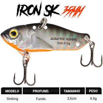 Isca Artificial Albatroz Ferrinho Iron Vibe 4,5g 35mm Cor 02 Cinza ...