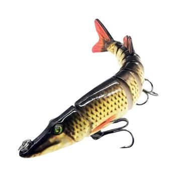 Iscas De Pesca ANFS Multiarticuladas Para Truta Baixo Afundando Lento ...