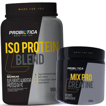 Iso protein blend 900g + mix pro creatina 300g - probiotica - Whey ...
