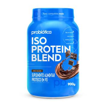 Iso Protein Blend 900g Suplemento Proteico em Pó Sabor Chocolate ...