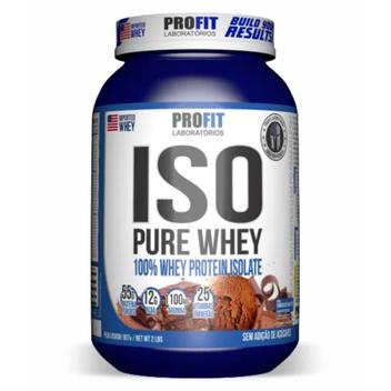 Iso Pure Whey 100% Whey Protein Isolate Pote 907g - Profit - Profit ...