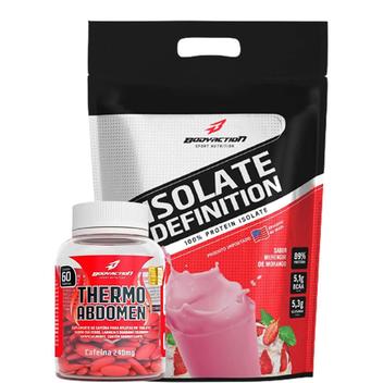 Isolate Definition 1.8Kg + Thermo Abdomen 60 Caps Morango - Body Action ...