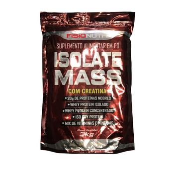 Isolate Mass 50.000 (3kg) - Sabor: Morango - FisioNutri - Hipercalórico ...