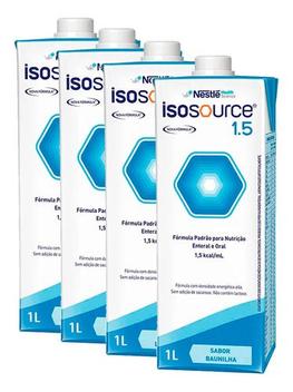Isosource 1.5 1000ml Nestle - Kit 4 unidades - Bebida Funcional ...