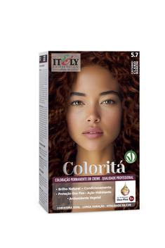 Itely Coloração Profissional Permanente em Creme Coloritá 5.7 Castanho ...