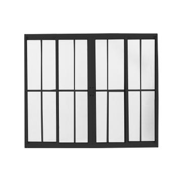 Janela de Aluminio de Correr 100x150cm 4 Folhas com Grade Soft - MGM ...