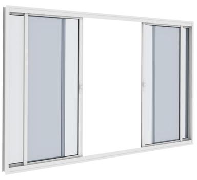 Janela Vitro 4 Folhas sem grade 1,20m x 1m Alumínio Branco Com Grade ...