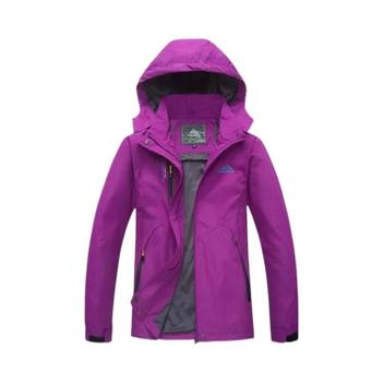 Jaqueta Feminina Impermeável Com Capuz Para Caminhada, Corta-vento Leve ...