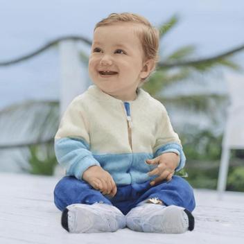 Jaqueta infantil bebe menino fleece Quente pelo inverno frio neve ...