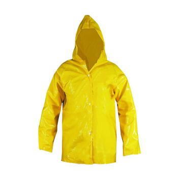 Jaqueta / Jaleco PVC Forrada Amarela com Capuz - Maicol, Tamanho: M ...