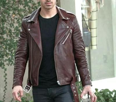 Jaqueta Masculina Exterminador Couro Legítimo Motoqueiro - Gresco ...