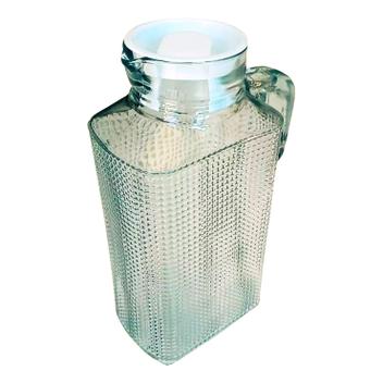 Jarra de Água Suco em Vidro Rubi Porta de Geladeira Grande 1800ml / 1,8L - Original Line - Jarra ...