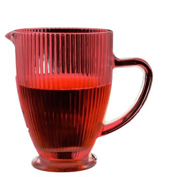 Jarra Versalhes Vidro Rubi 1.370ml Suco Água e Drinks Vermelho Rubi ...