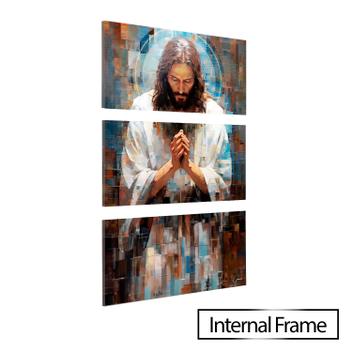 Jesus Grid Art - 3 Parts - Quadrosdecorativos.com - Quadro Decorativo ...