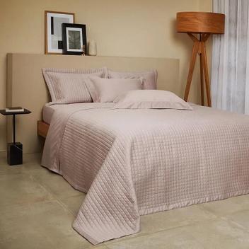 Jg Cama Queen Bud Vision New Color Rosa II 300 fios 100% Alg ...