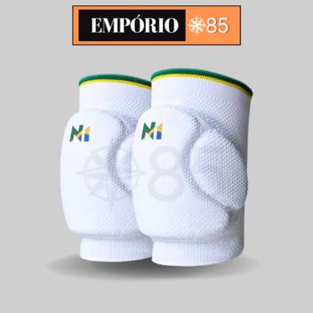 Joelheira de vôlei pro paris proteção spry branco edição limitada n1 ...