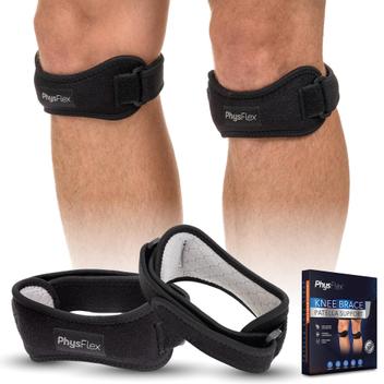 Joelheira PhysFlex Patella Knee Support, pacote com 2 - Bota Ortopédica ...