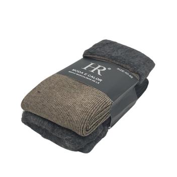 Jogo 2 Pares de Meia Lã Térmica Flanelada Premium Adulto - HR - HR Hong ...